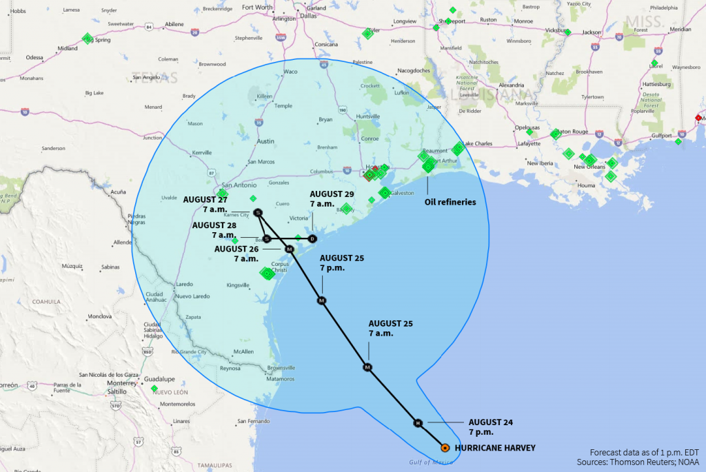 Hurricane Harvey strengthens, threatens U.S. with most powerful storm...