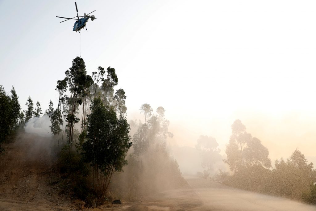 Wildfire burns in Portugal for fourth day, 1,150 firefighters mobilize