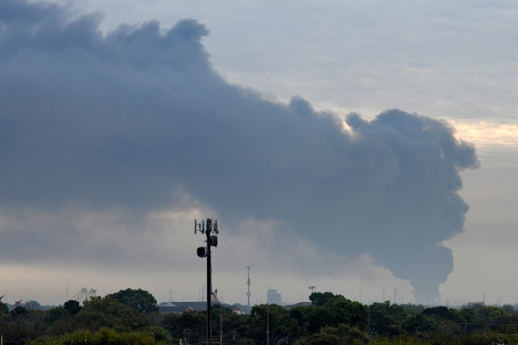 Fire engulfs eight massive petrochemical storage tanks in Houston