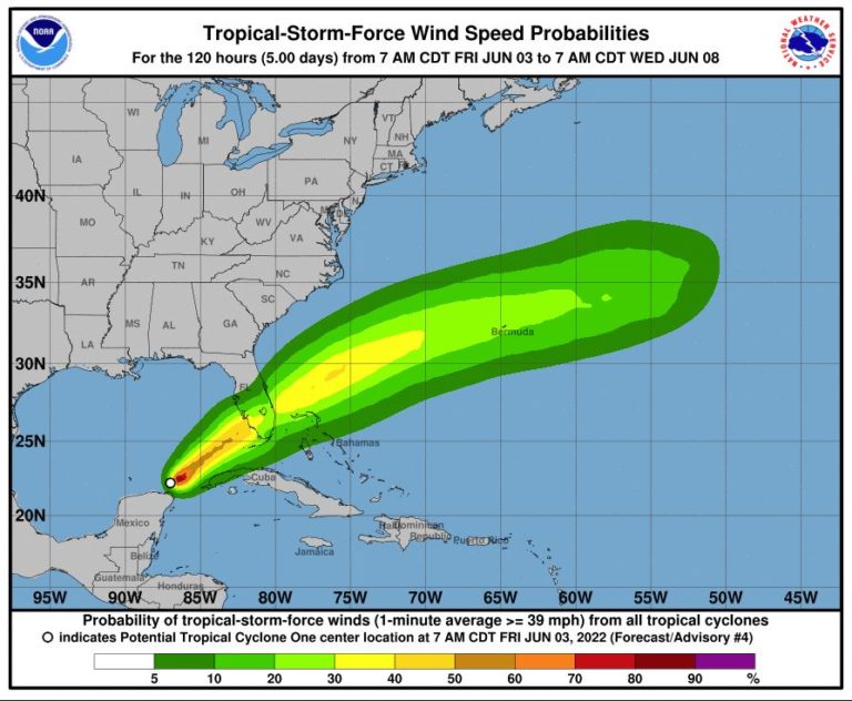 Tropical Storm Alex, the first named storm of the Atlantic Hurricane ...