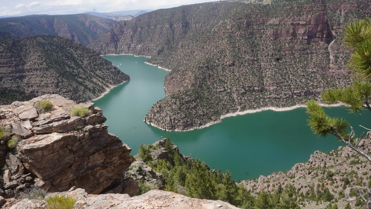 Further up the Colorado River Flaming Gorge sees the Effects of Drought ...
