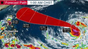 Guam and Mariana Islands in danger of incoming Super Typhoon ...