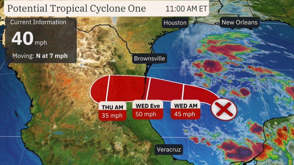 First Tropical Storm of the Season: Warnings for Texas and Mexico ...